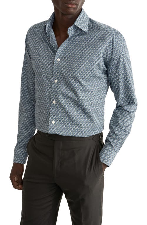ETON slim fit geometric twill shirt